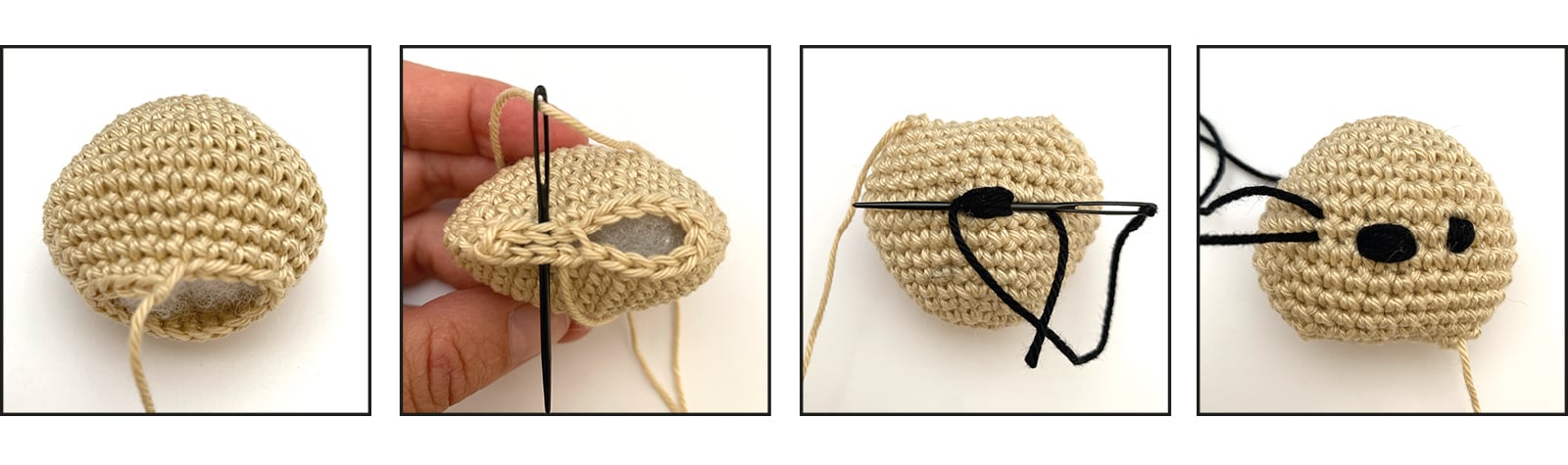 Free Cute Dog Amigurumi keychain crochet pattern