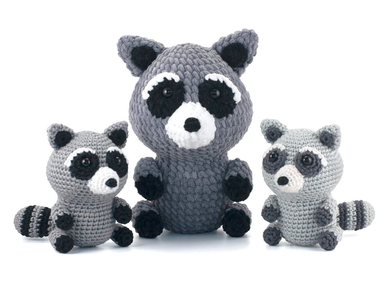 Free Raccoon crochet pattern - DIY Fluffies Amigurumi crochet and Toy ...