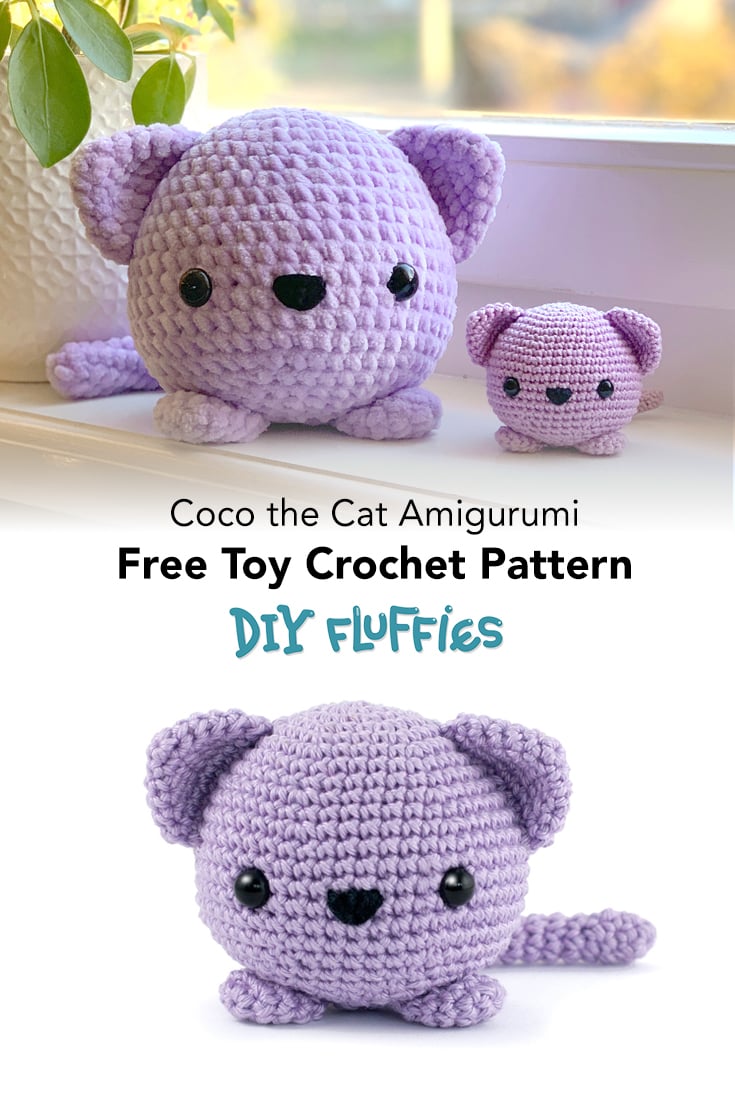 Free Cat Amigurumi Crochet Pattern - DIY Fluffies