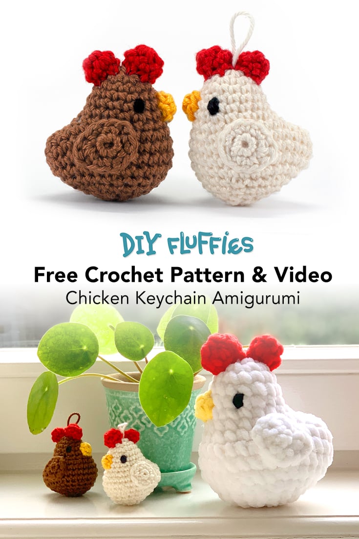 Free Chicken Crochet Pattern - DIY Fluffies