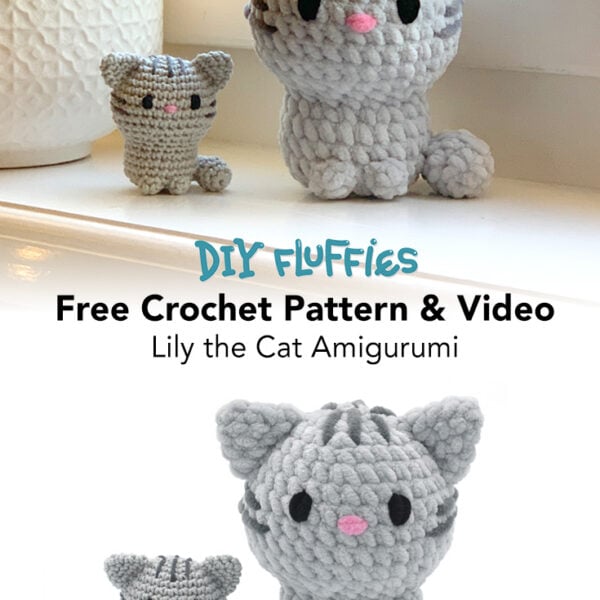Free Cat Crochet Pattern - DIY Fluffies Lily the Cat Amigurumi