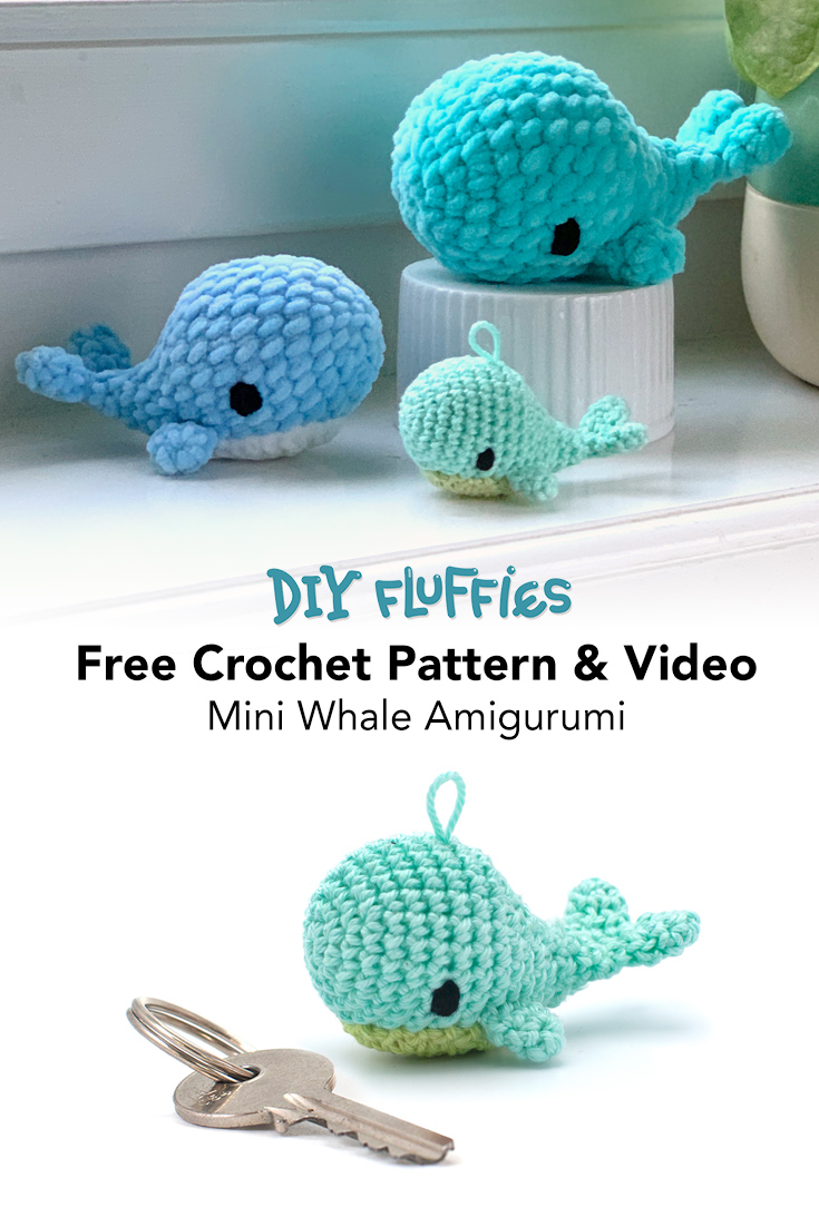 Free Whale Crochet Pattern – Amigurumi by DIY Fluffies – 💕