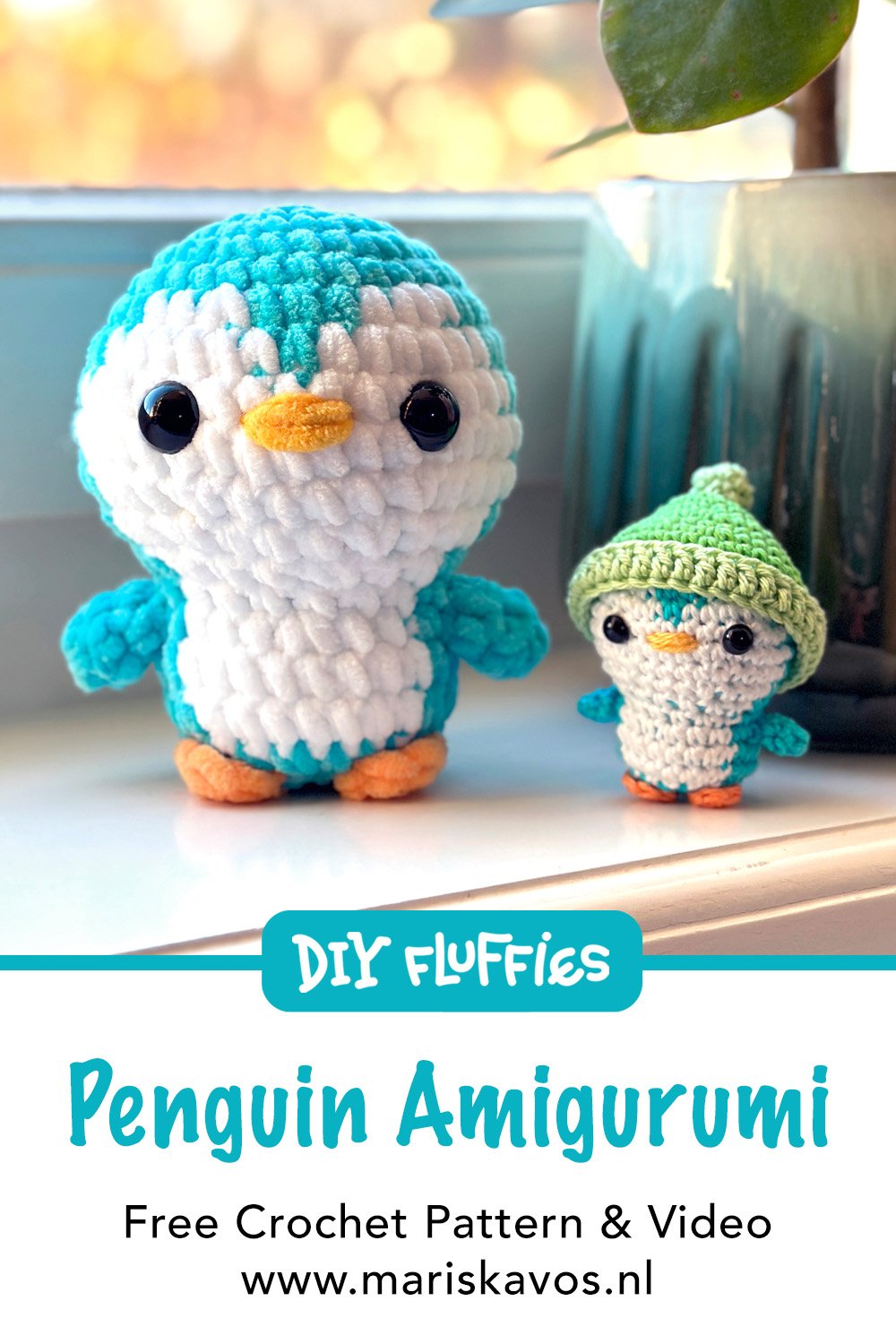 Free Penguin Crochet pattern - DIY Fluffies Amigurumi patterns