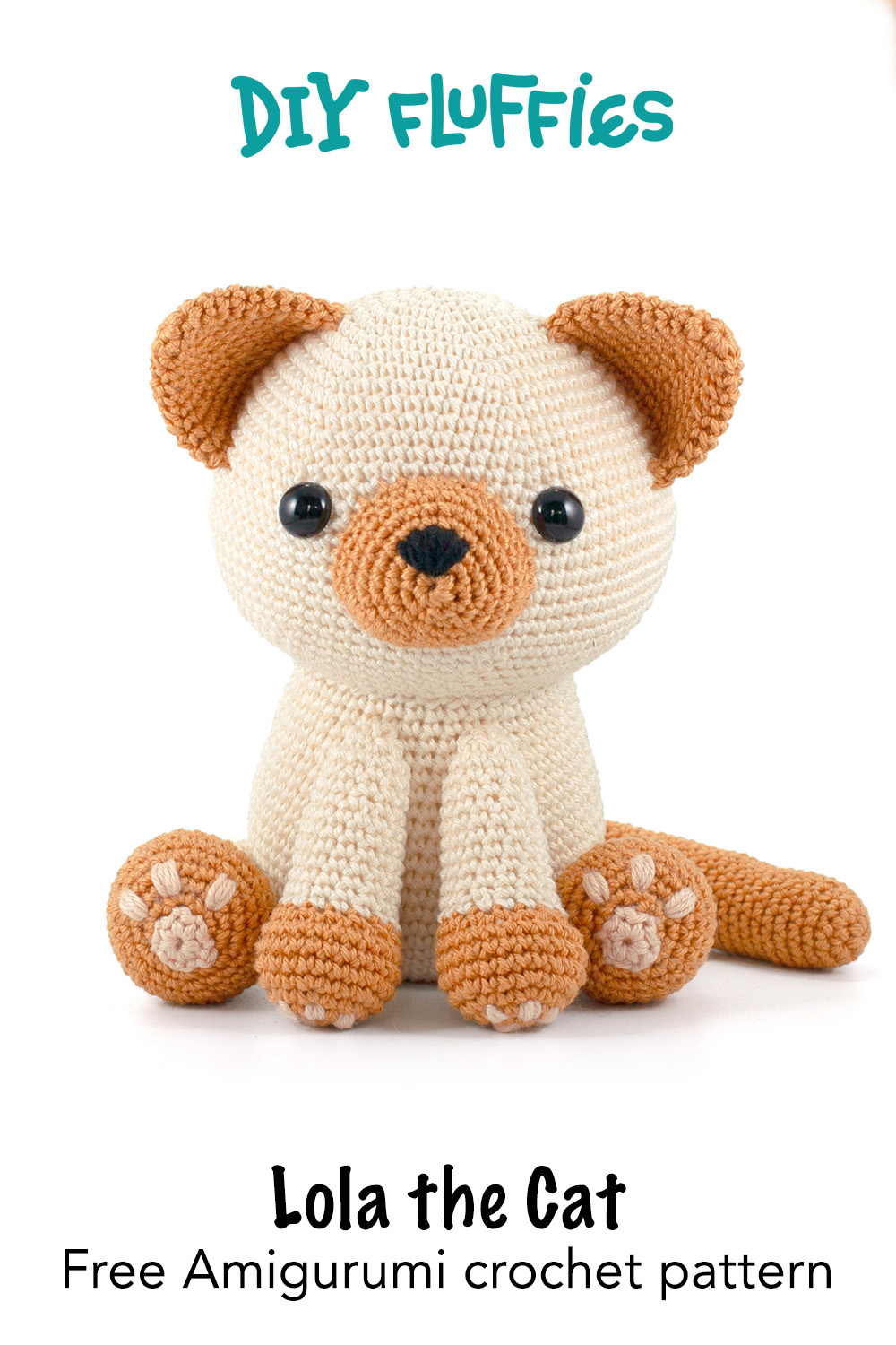 Cat Free Crochet Pattern – DIY Fluffies Amigurumi – 💕