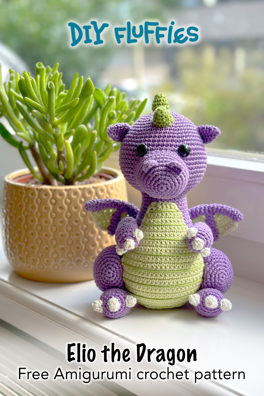 Free Dragon Crochet Pattern – DIY Fluffies Amigurumi – 💕