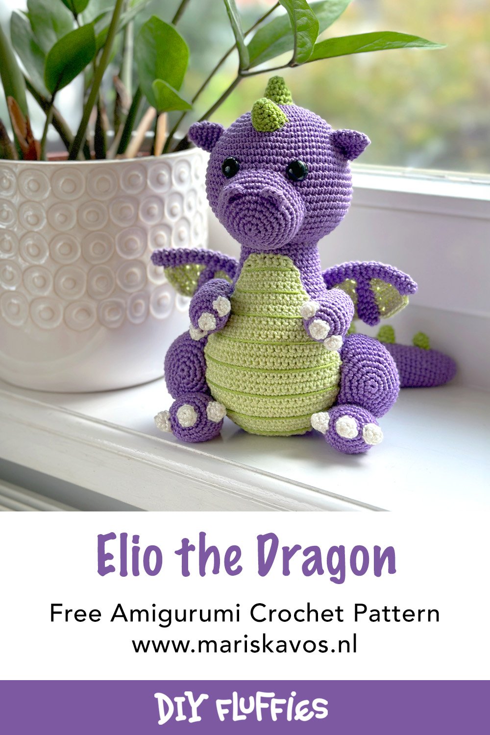 Free Dragon Crochet Pattern – DIY Fluffies Amigurumi – 💕