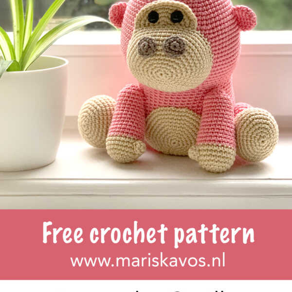 Free Gorilla crochet pattern - DIY Fluffies Amigurumi