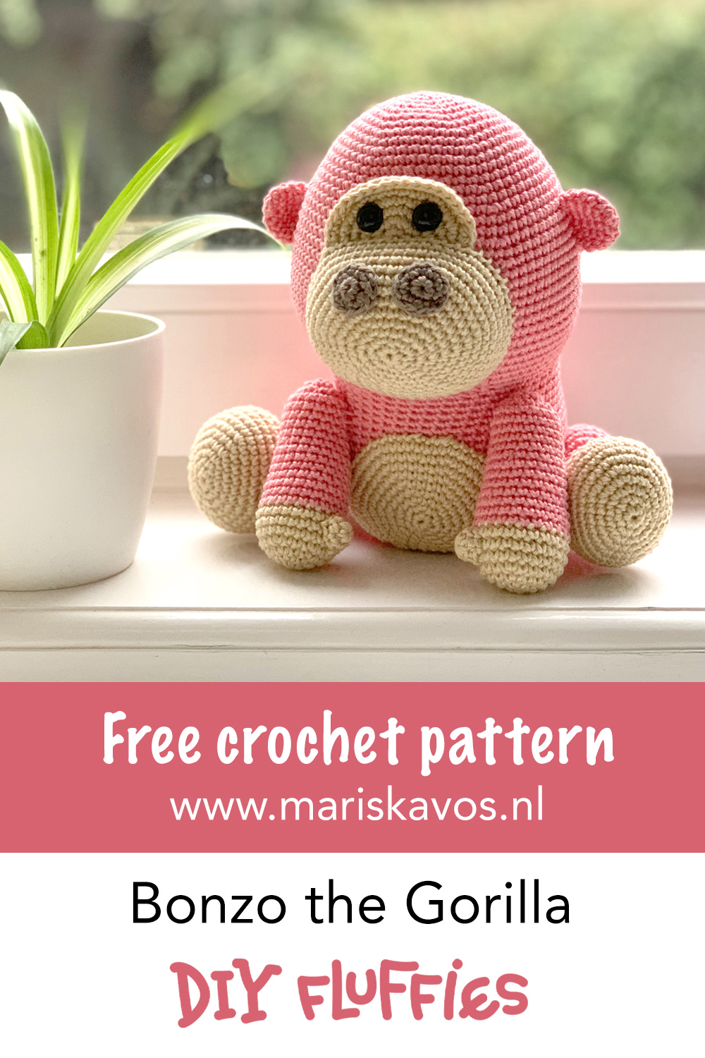 Free Gorilla crochet pattern – DIY Fluffies Amigurumi – 💕