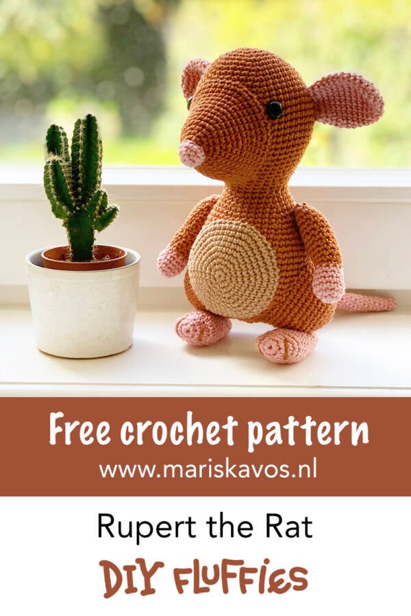 Free Rat Crochet Pattern - DIY Fluffies Amigurumi