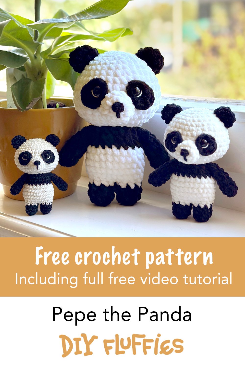 Free Panda Crochet Pattern - DIY Fluffies Amigurumi
