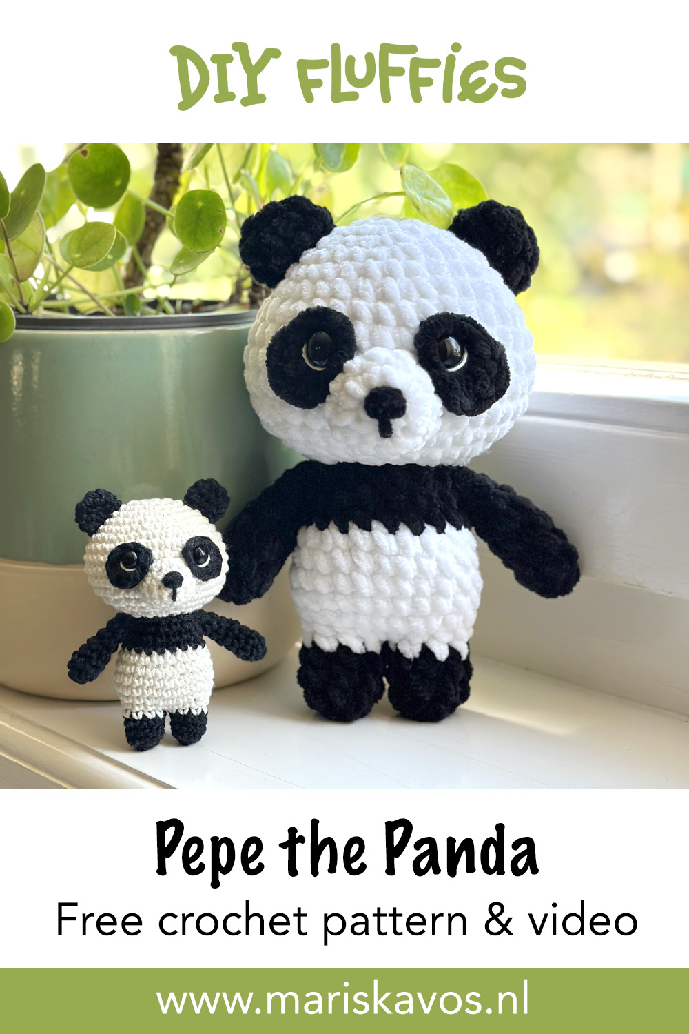 Free Panda Crochet Pattern - DIY Fluffies Amigurumi