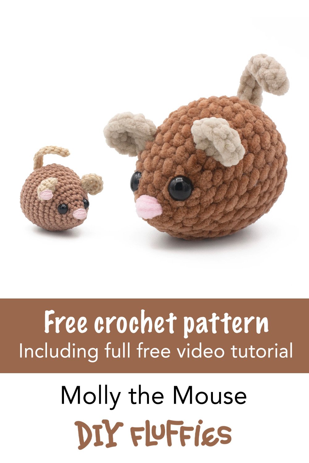 Free Mouse Crochet Pattern - DIY Fluffies Amigurumi
