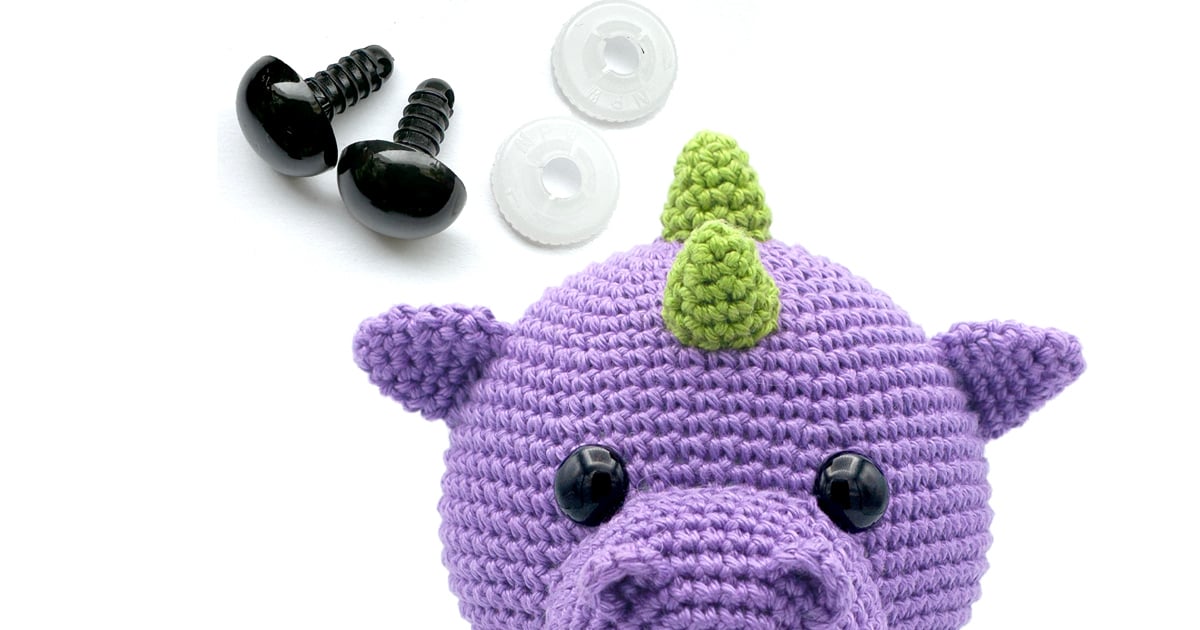 How to easily attach safety eyes - DIY Fluffies Amigurumi