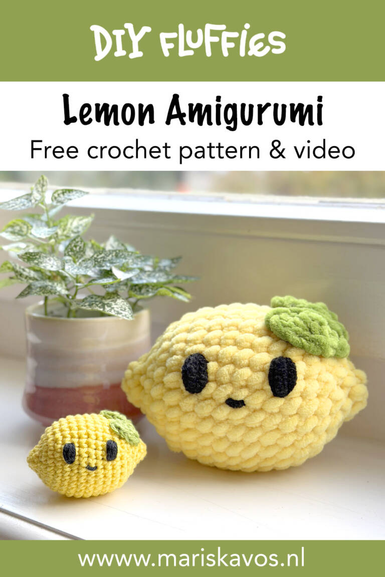 Free Lemon Crochet Pattern - Mini Amigurumi by DIY Fluffies